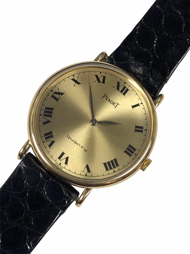 Piaget Yellow Gold Quartz Dress Wristwatch at 1stDibs