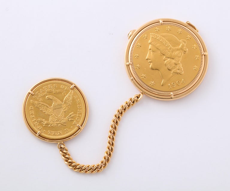 Piaget Yellow Gold Swiss Movement Magic Coin Pocket Watch For Sale at ...