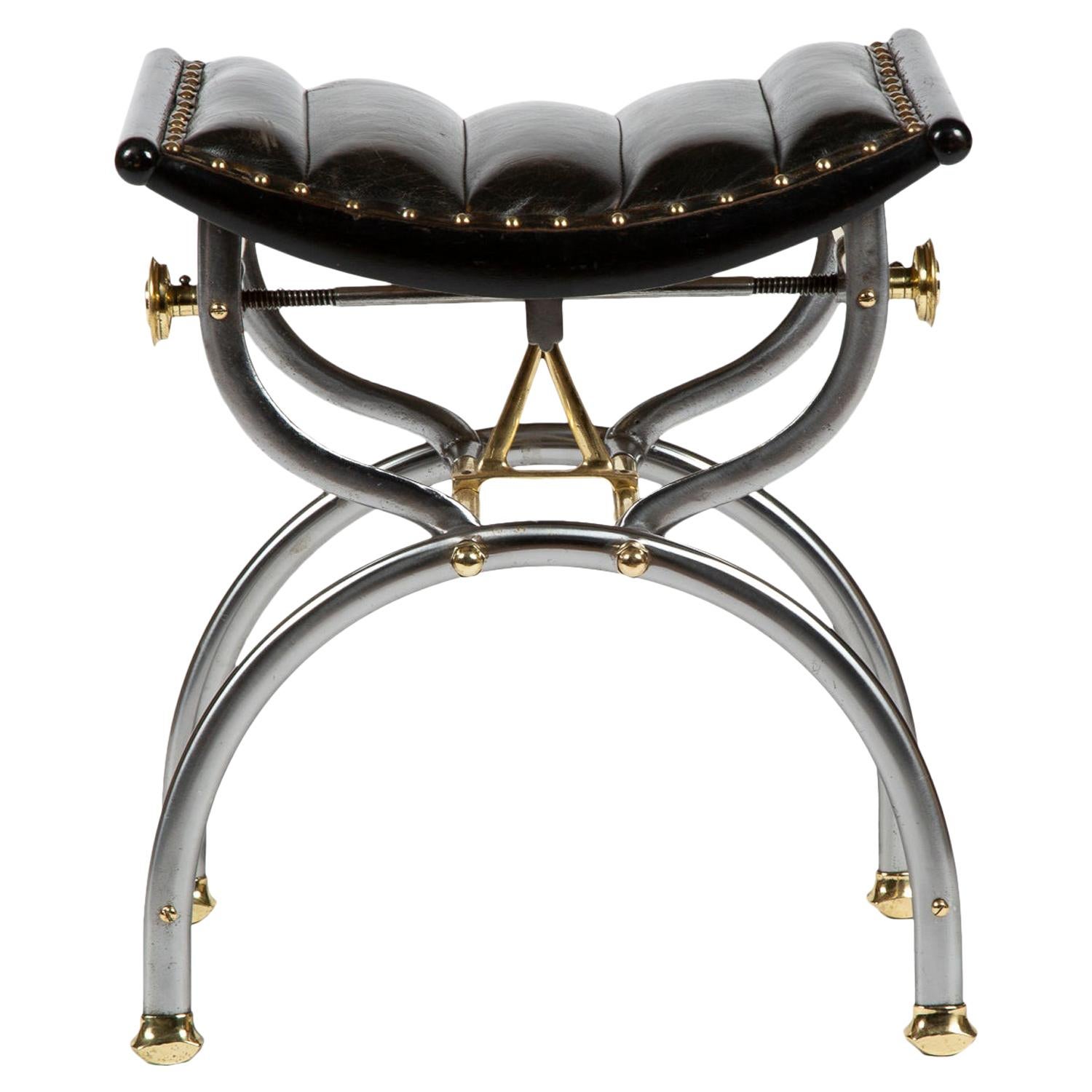 19th Century C. H. Hare Cast and Tubular Brass Adjustable Music Cello ...