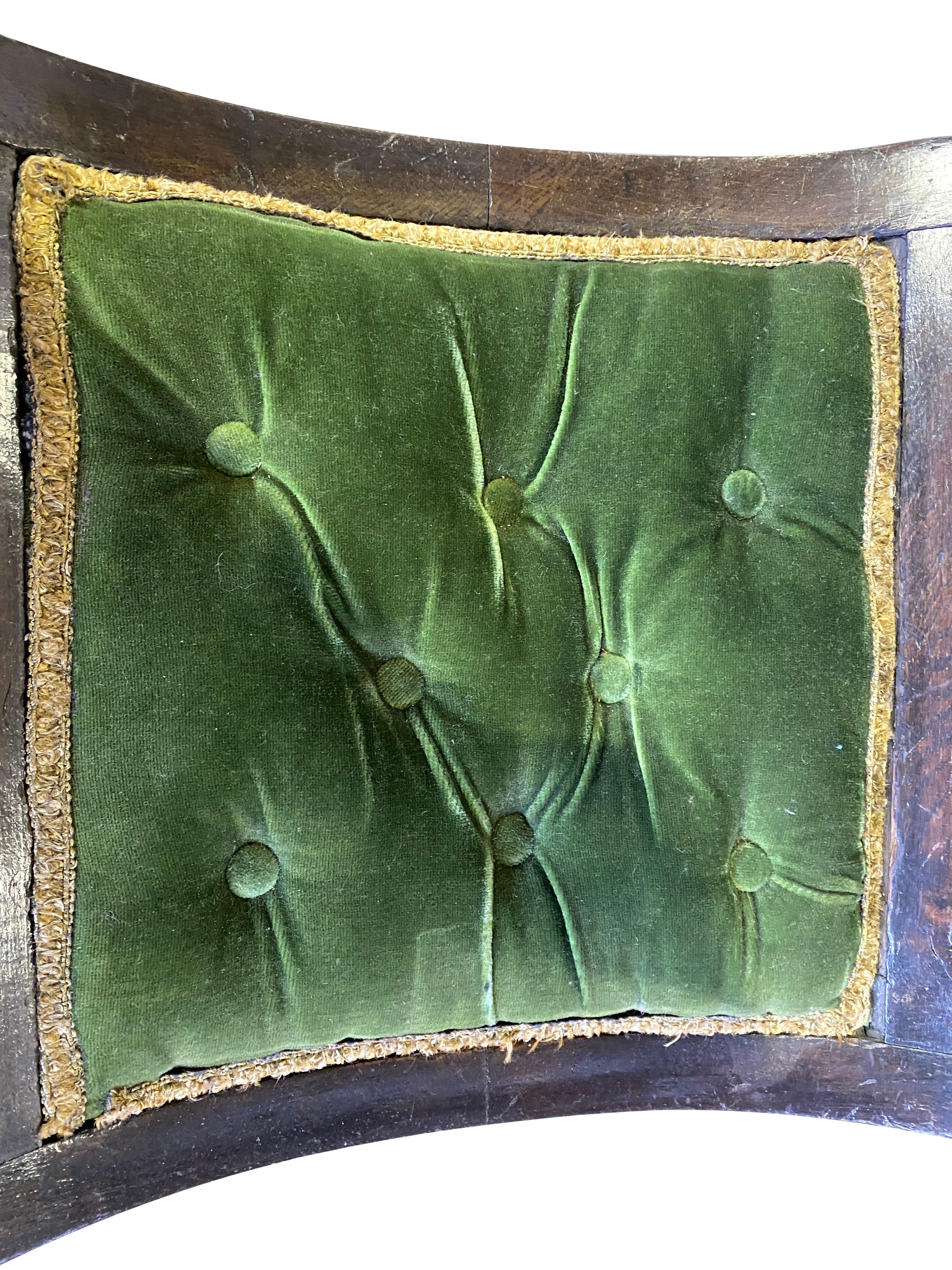 Piano Stool with Green Cushion, 19th Century For Sale at 1stDibs ...