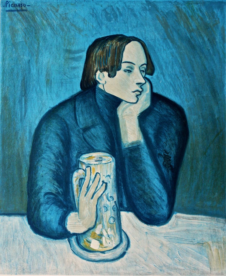 Pablo Picasso 1954 Mourlot Poster reproducing a ''Blue Period ...