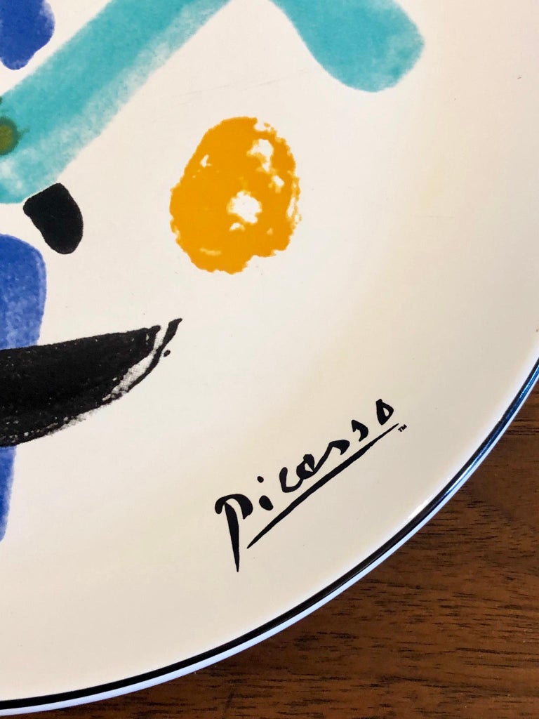 Picasso Ceramic Decorative Plate "Face 1963" Masterpiece Edition at 1stDibs