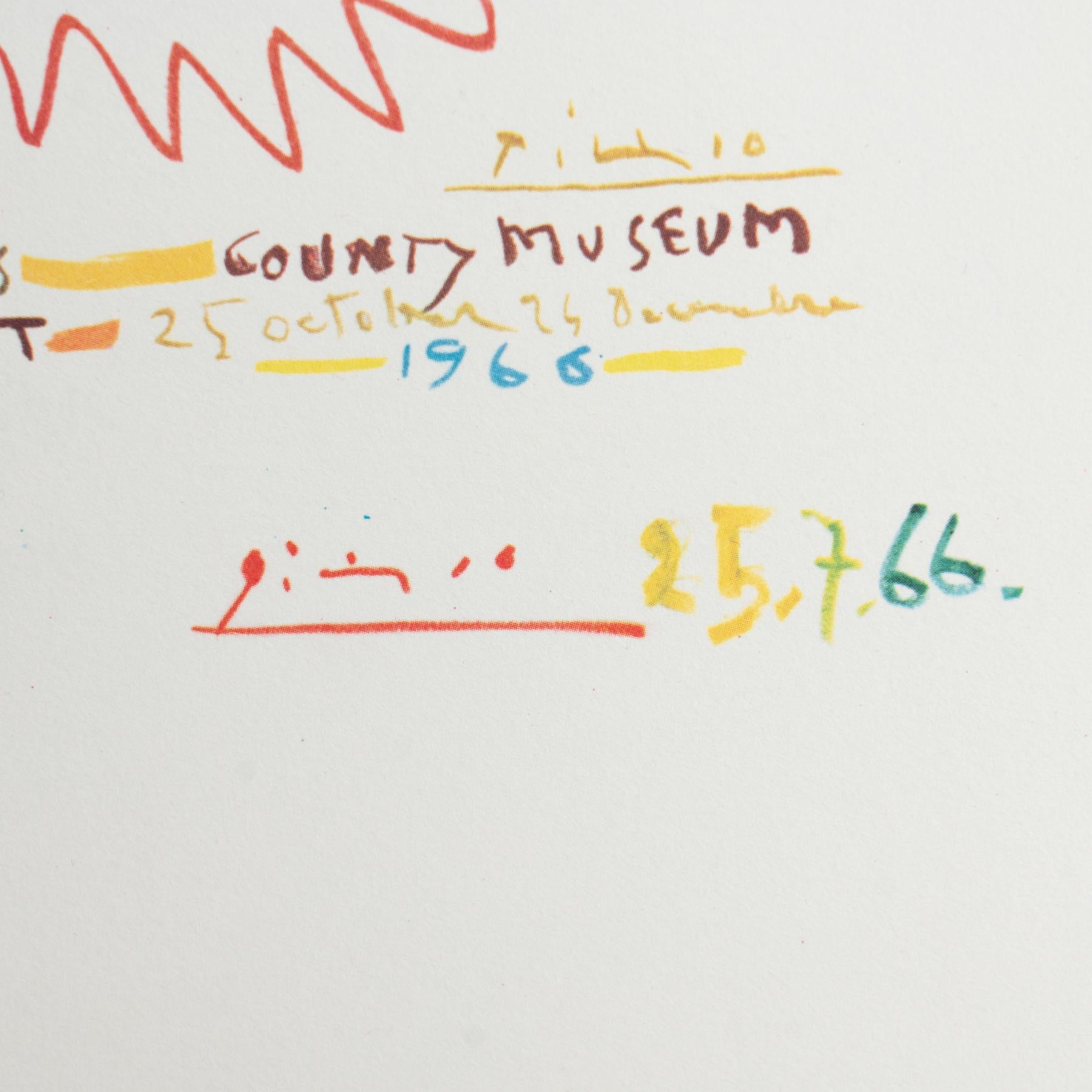 Picasso Lithography, '60 Years Graphic Works', 1966 For Sale at 1stDibs