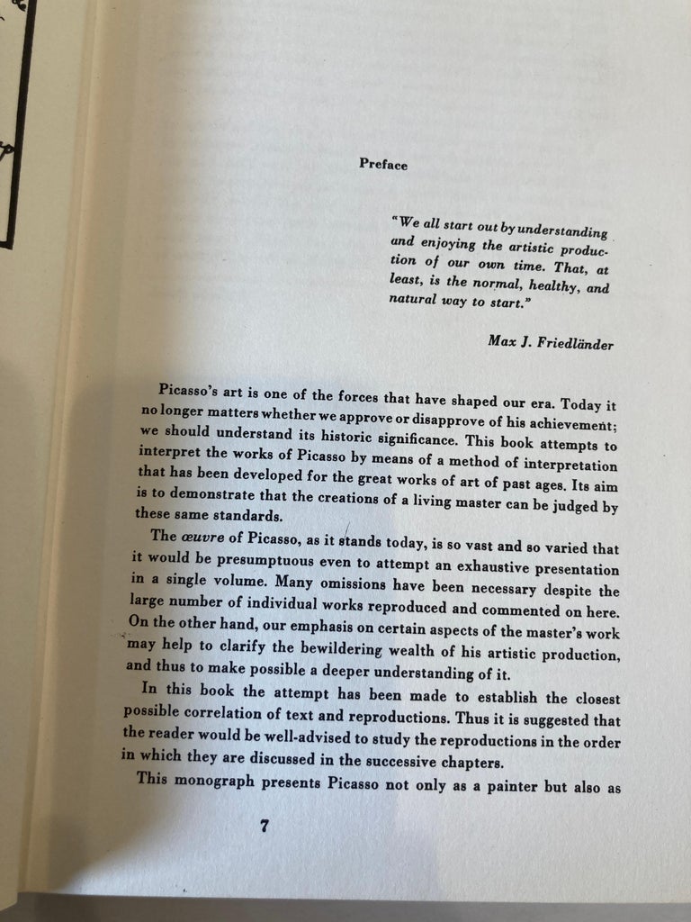 Pablo Picasso Collectible Art Book First Edition, 1955 For Sale at 1stDibs