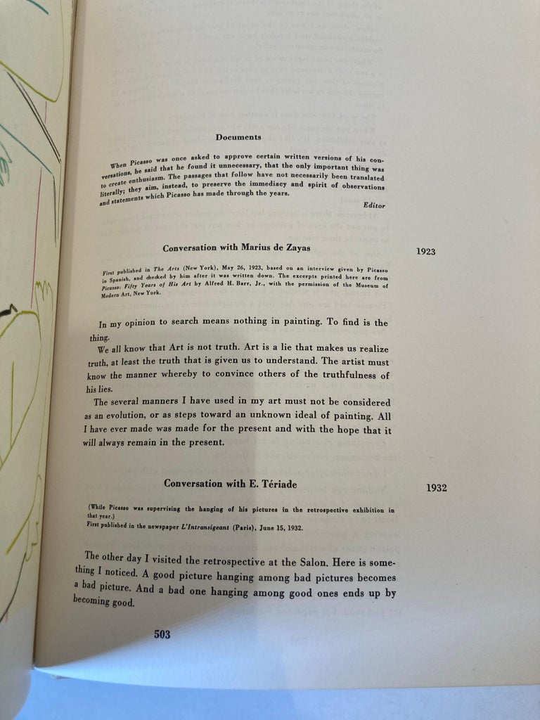 Pablo Picasso Collectible Art Book First Edition, 1955 For Sale at 1stDibs