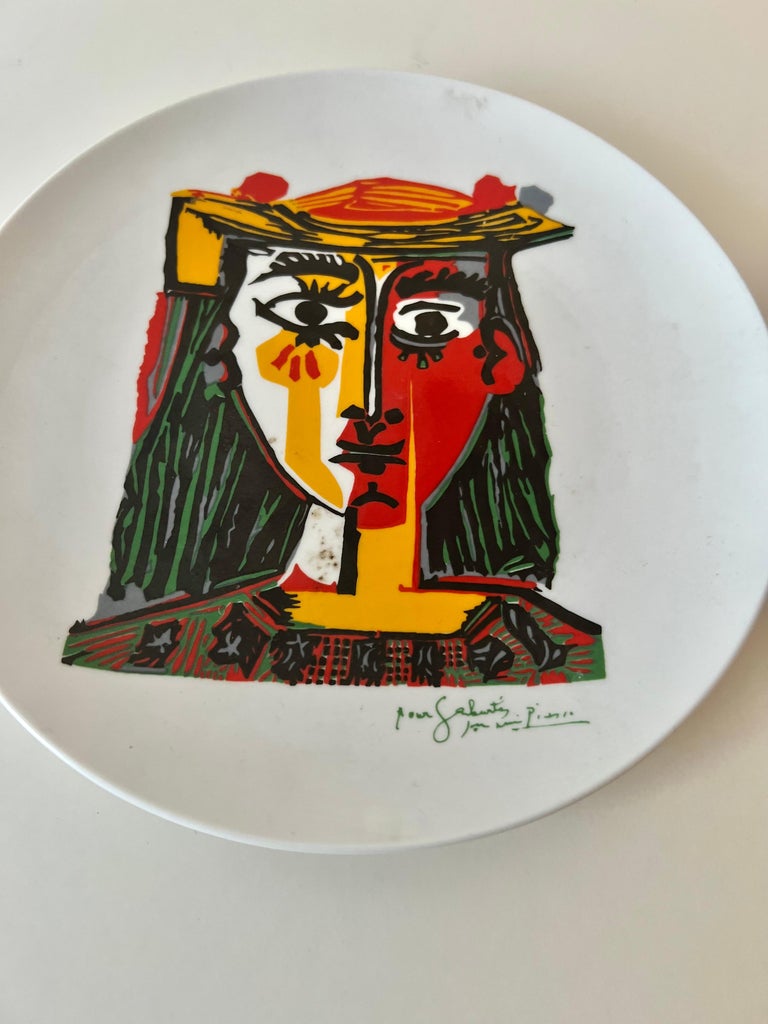 Picasso XL Art Plate For Sale at 1stDibs