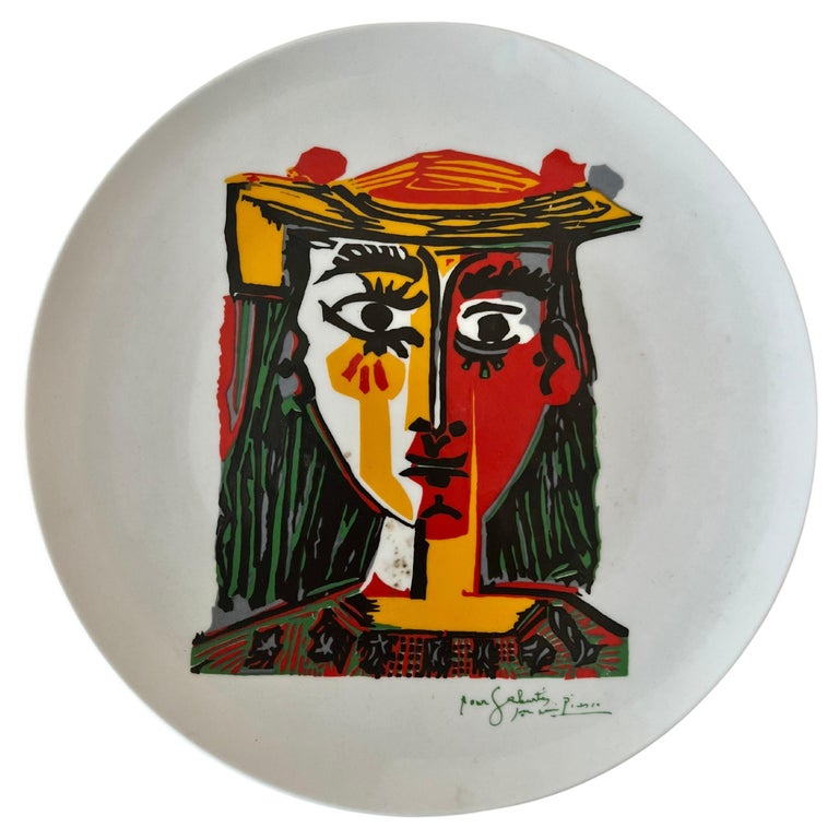 Picasso XL Art Plate For Sale at 1stDibs
