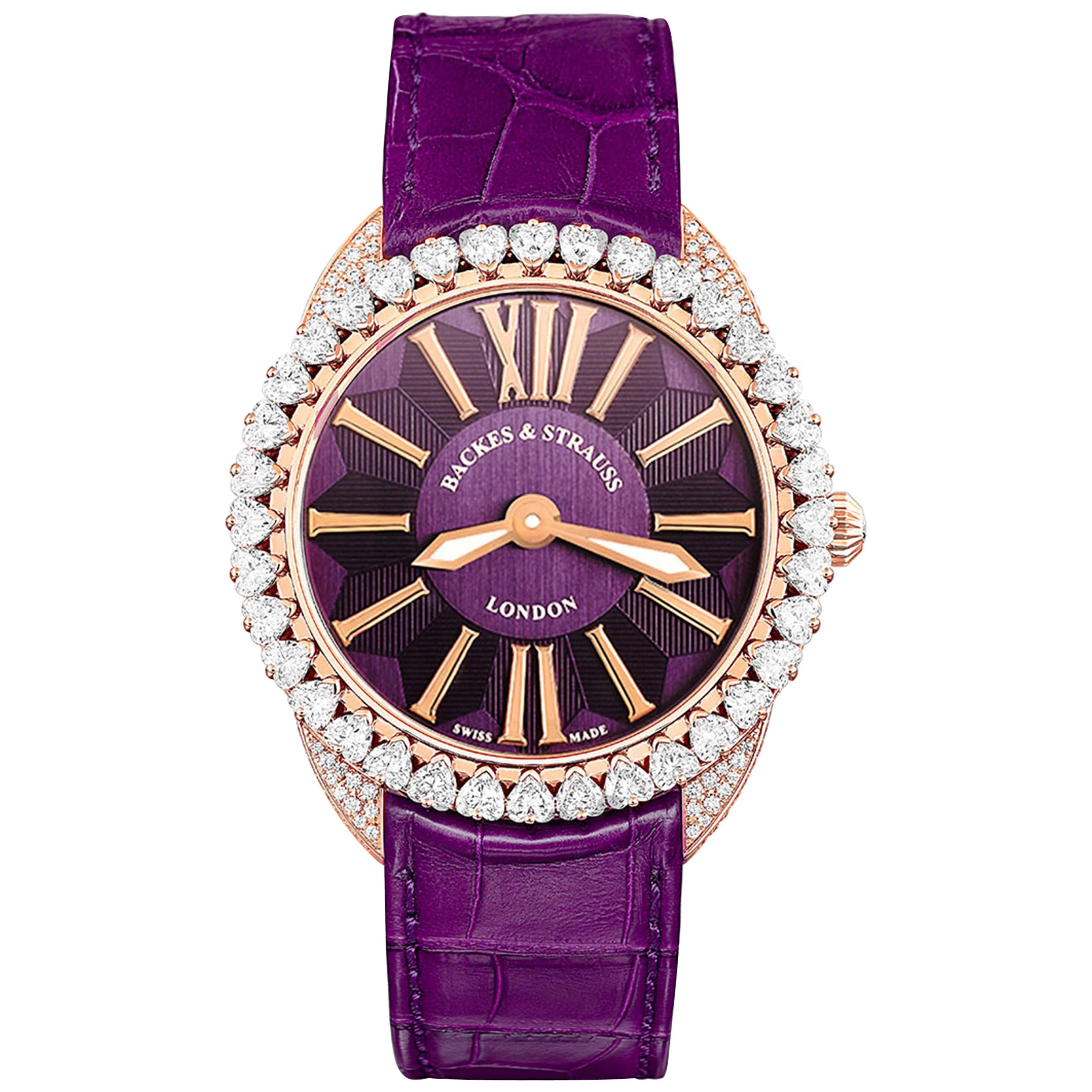 Piccadilly Renaissance Diamond Heart 40 Luxury Diamond Watch for Women ...