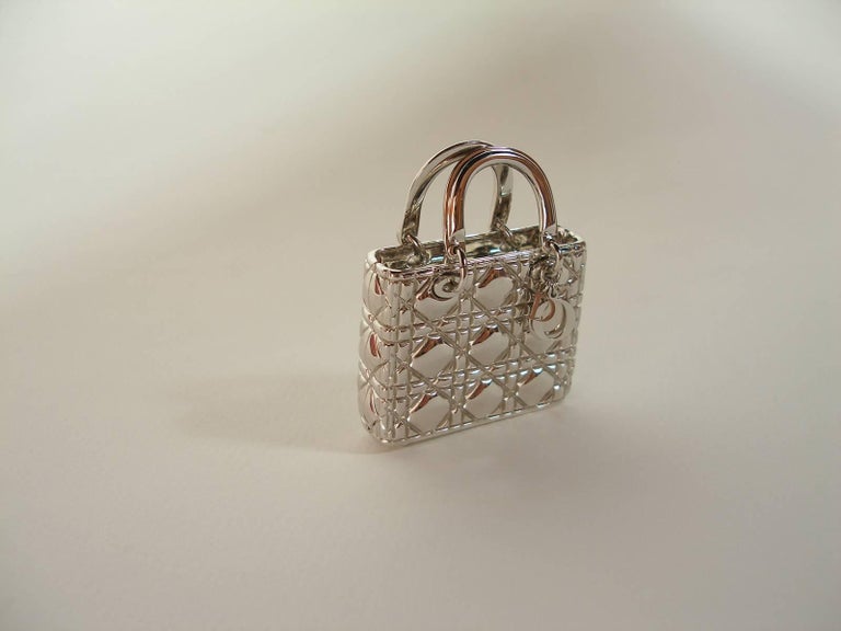 Piéce Collectible Iconic Lady Dior Bag Make-up Mirror and Pill box at ...