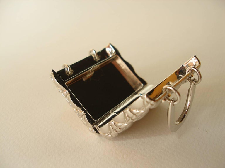 Piéce Collectible Iconic Lady Dior Bag Make-up Mirror and Pill box at ...