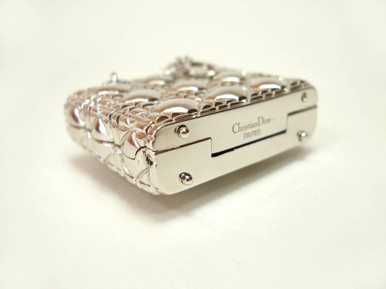Piéce Collectible Iconic Lady Dior Bag Make-up Mirror and Pill box at ...