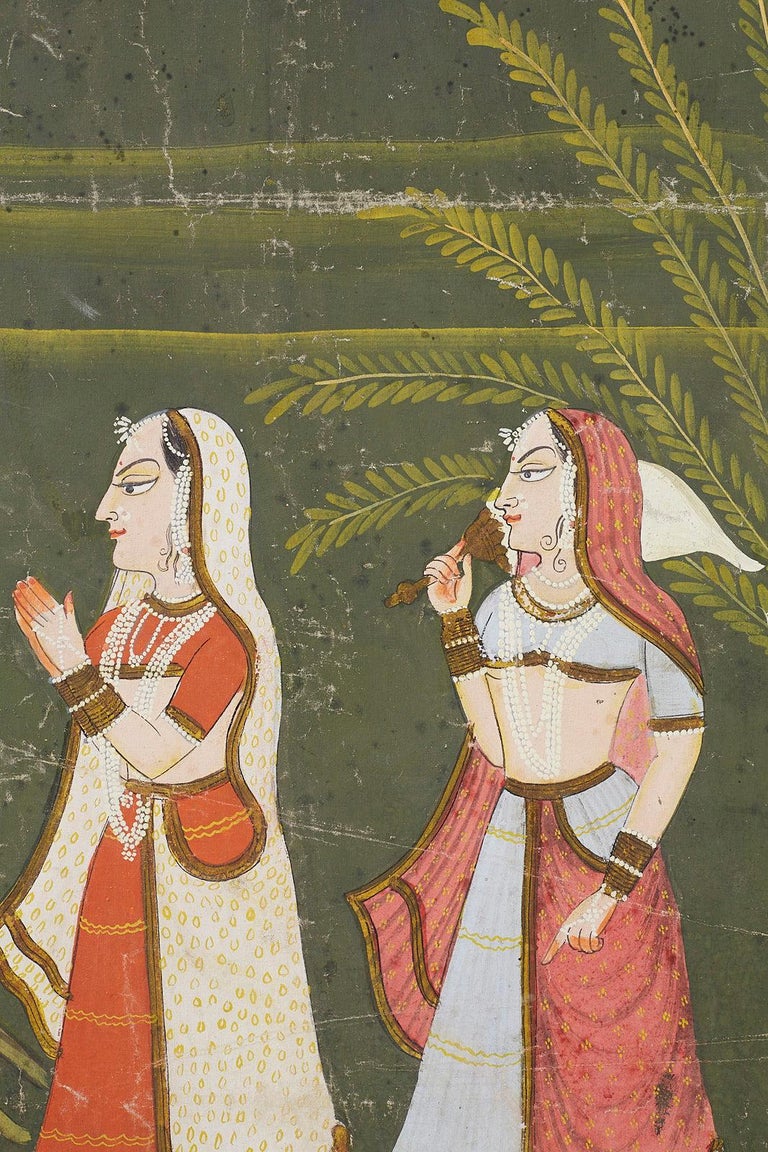 Pichhwai Hindu Painting of Krishna under Tree of Life at 1stDibs ...