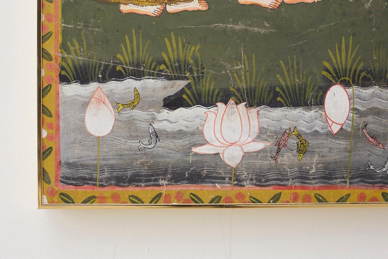 Pichhwai Hindu Painting of Krishna under Tree of Life at 1stDibs ...