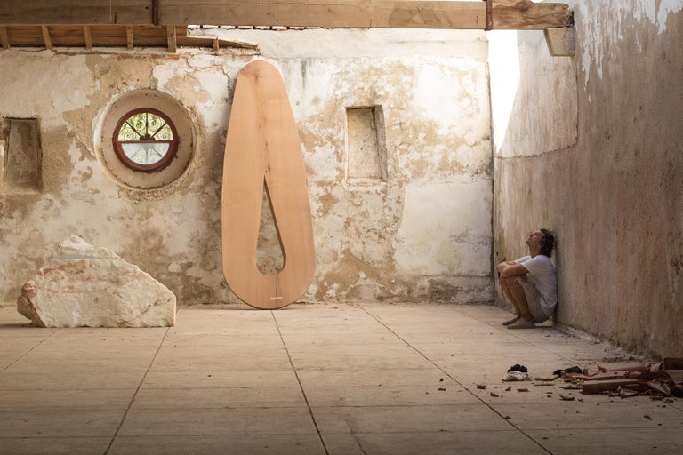 Pico Branco Contemporary Dining Table White Marble and Wood by Mircea ...