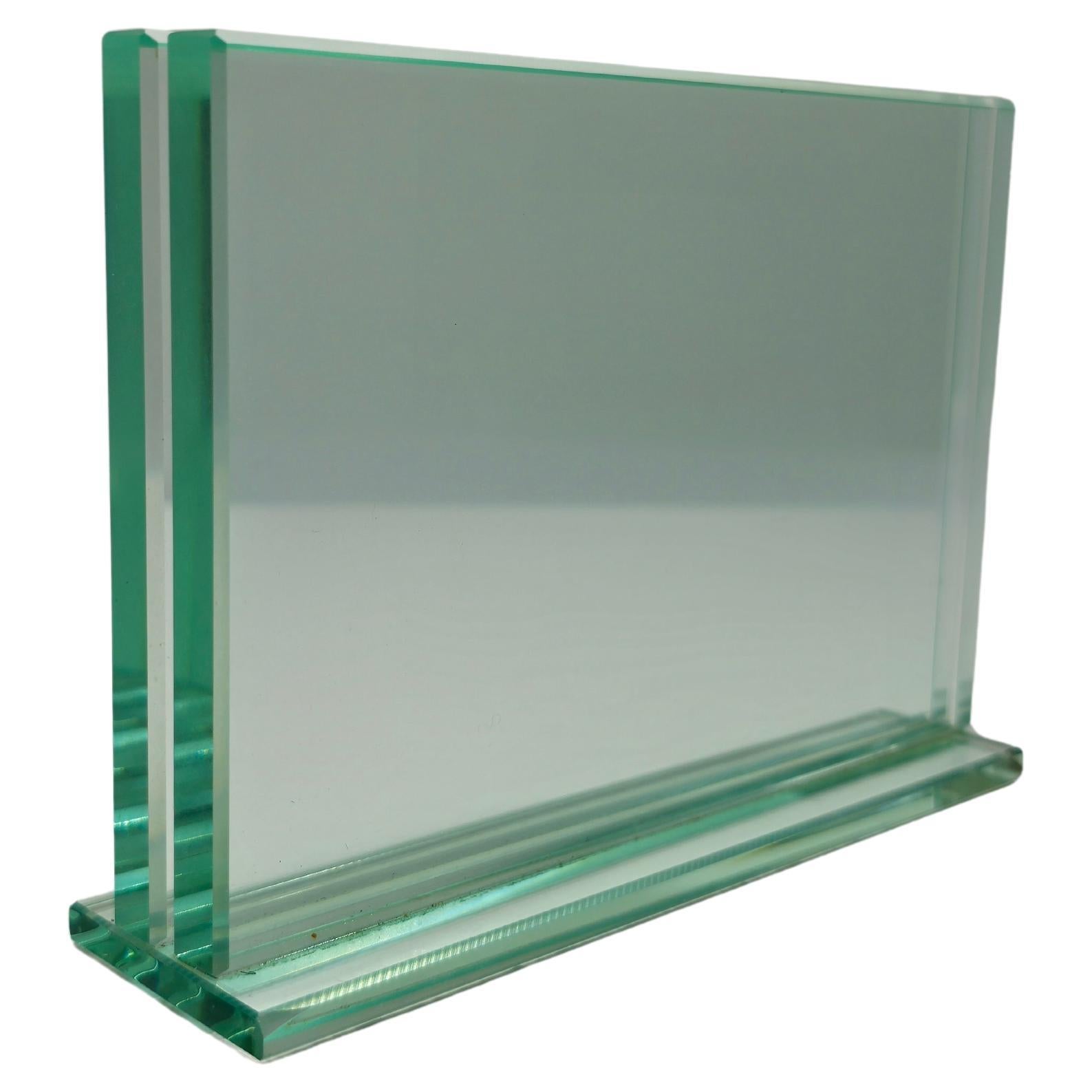 Fontana Arte Double-Sided Glass Frame with Mirror, Italy, 1980s Photo ...