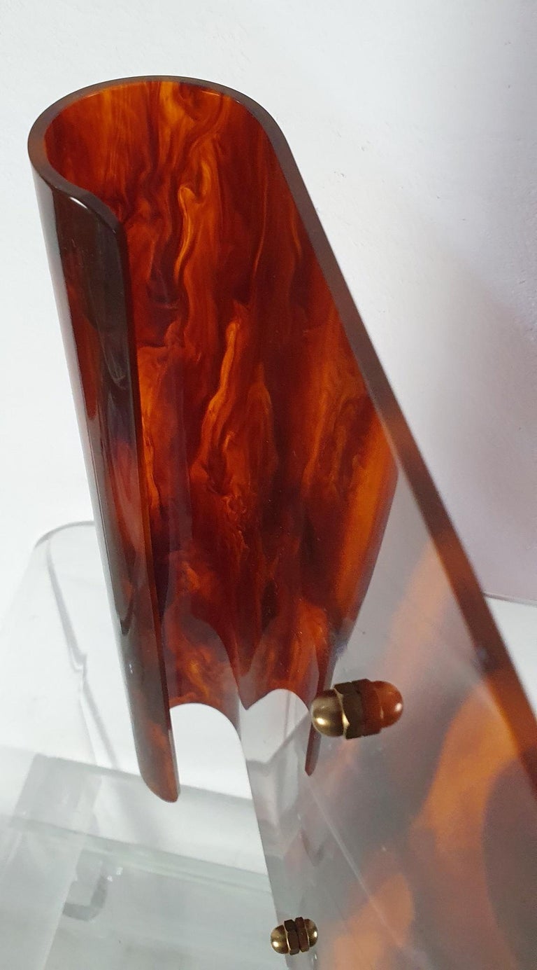 Picture Frame in Faux Tortoise Lucite, Italy For Sale at 1stDibs