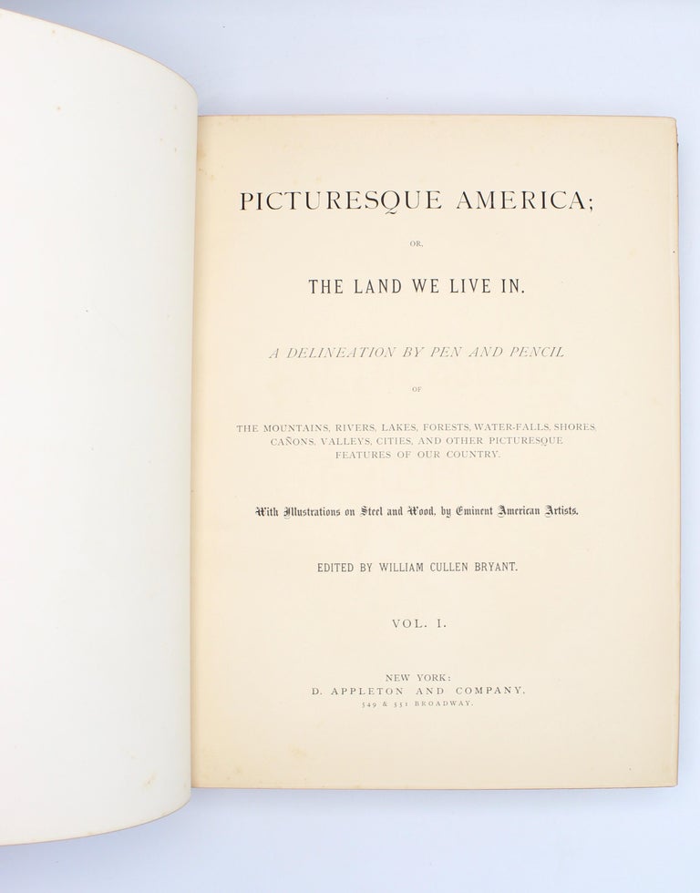 "Picturesque America" Edited by William Cullen Bryant, First Edition ...