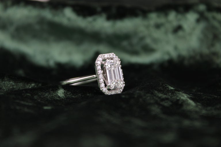 Customizable Pie Cut Diamond Ring in 18k Solid Gold For Sale at 1stDibs