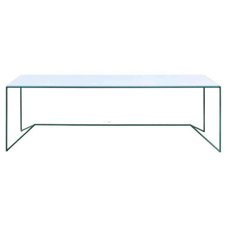 Piece Large Green and Light Blue Table by Maria Scarpulla For Sale at ...