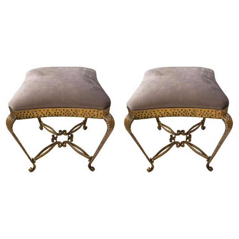 Pier Luigi Colli Pair of Footstools, Italy, Midcentury For Sale at 1stDibs