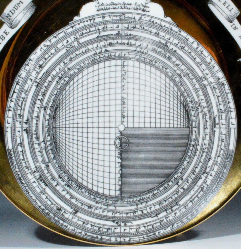 Piero Fornasetti Astrolabe Plate, Number Twelve in Astrolabio Series ...