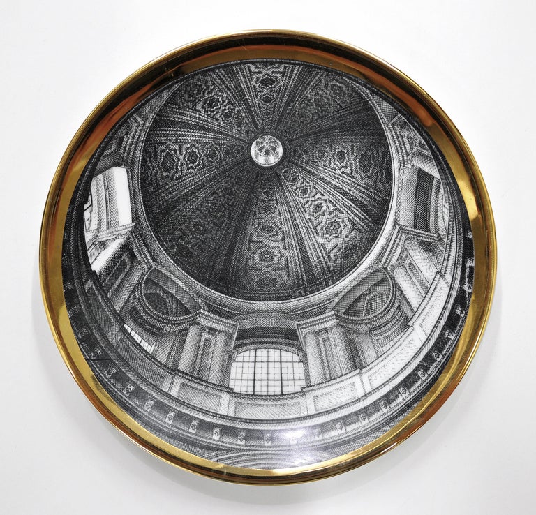 Piero Fornasetti Cupole D'Italia Plate, Annunziata a Napoli, 1960s For ...