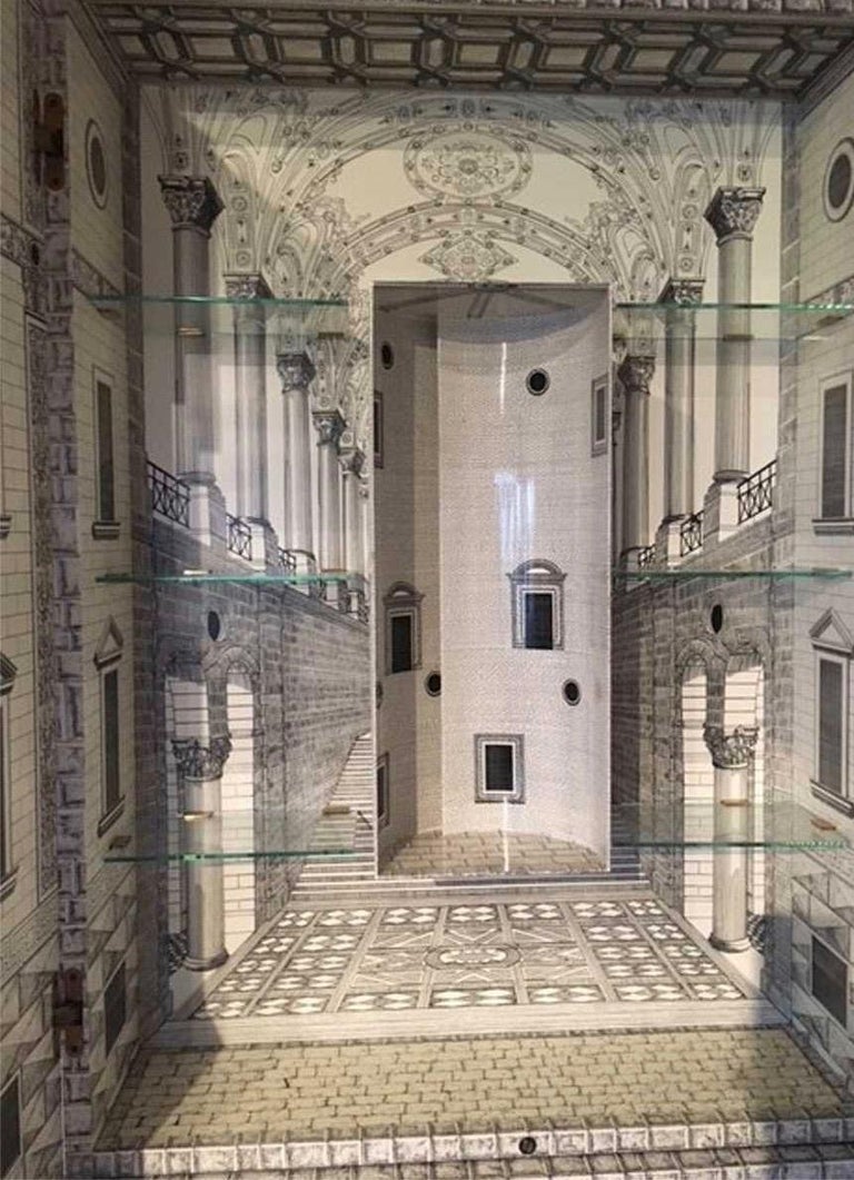 Piero Fornasetti Gio Ponti Architettura Trumeau Secretary Bookcase ...