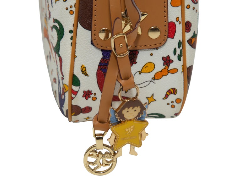 Piero Guidi White and Multicolor Magic Circus Crossbody Bag For Sale at ...