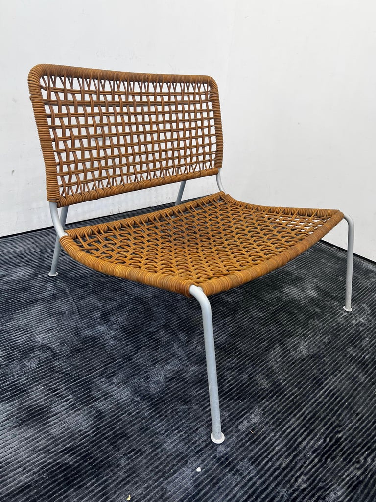 Piero Lissoni Leather "Frog" Chair, Lounge Chair Living Divani, 1995, a ...