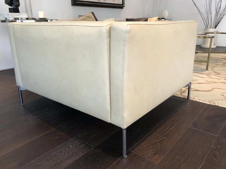 Piero Lissoni "Twin" Leather Lounge Chair for Living Divani at 1stDibs ...