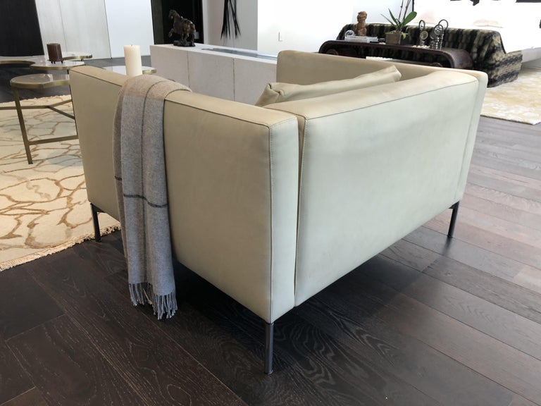 Piero Lissoni "Twin" Leather Lounge Chair for Living Divani at 1stDibs ...