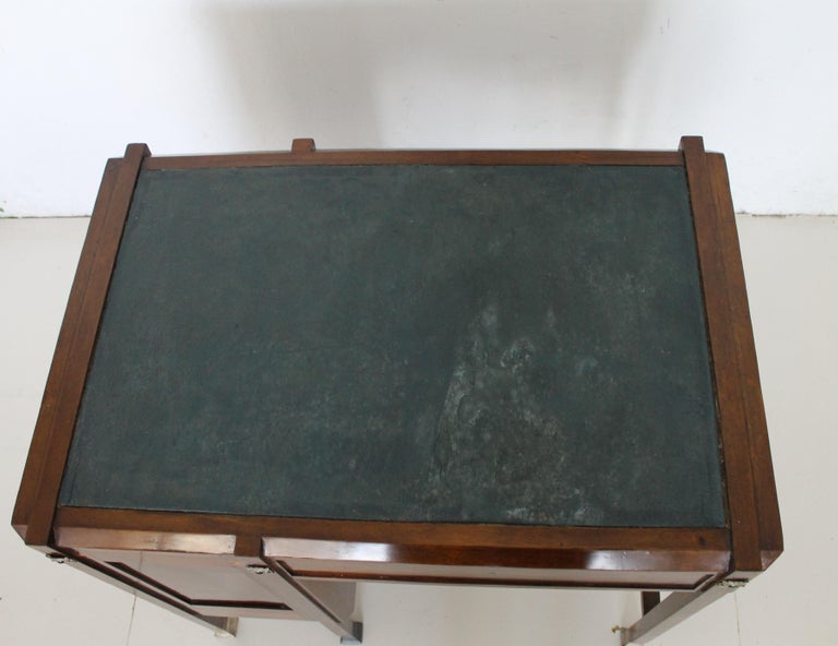 Piero Zen Small Desk with Maple and Mather of Pearl Inlays, Italy Milan ...