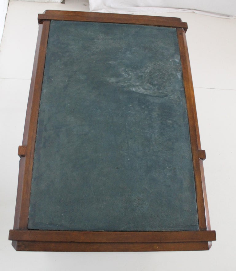 Piero Zen Small Desk with Maple and Mather of Pearl Inlays, Italy Milan ...