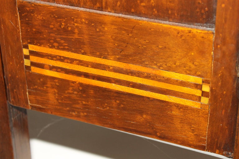 Piero Zen Small Desk with Maple and Mather of Pearl Inlays, Italy Milan ...