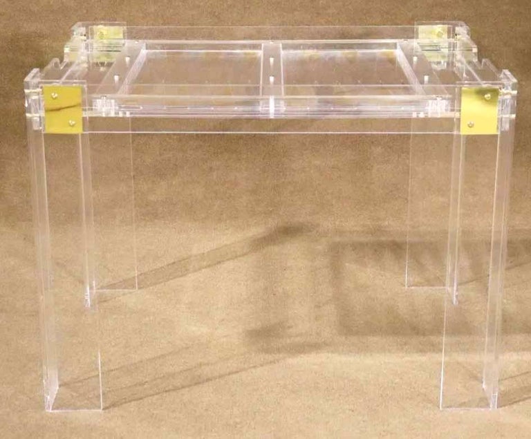Pierre Acrylic Backgammon Table For Sale at 1stDibs