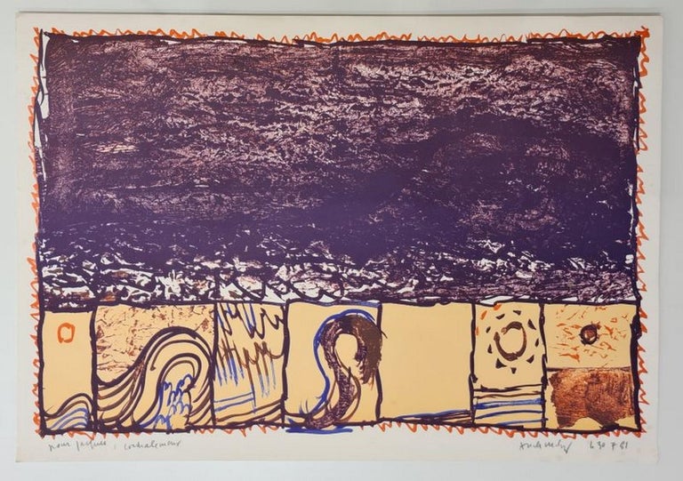 Pierre Alechinsky - Grain en vente sur 1stDibs