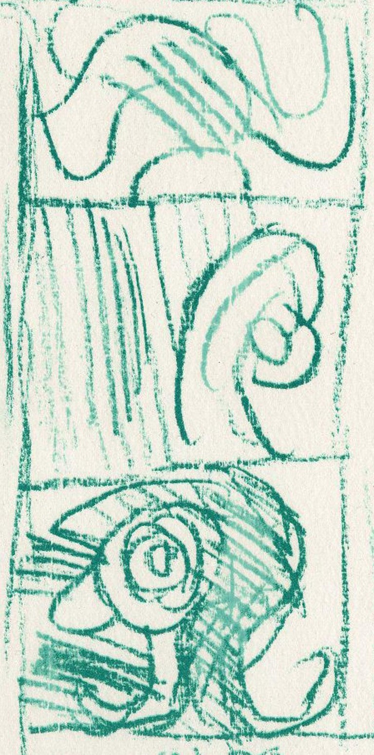 Pierre Alechinsky - Lino Litho BR, Planche VI For Sale at 1stDibs