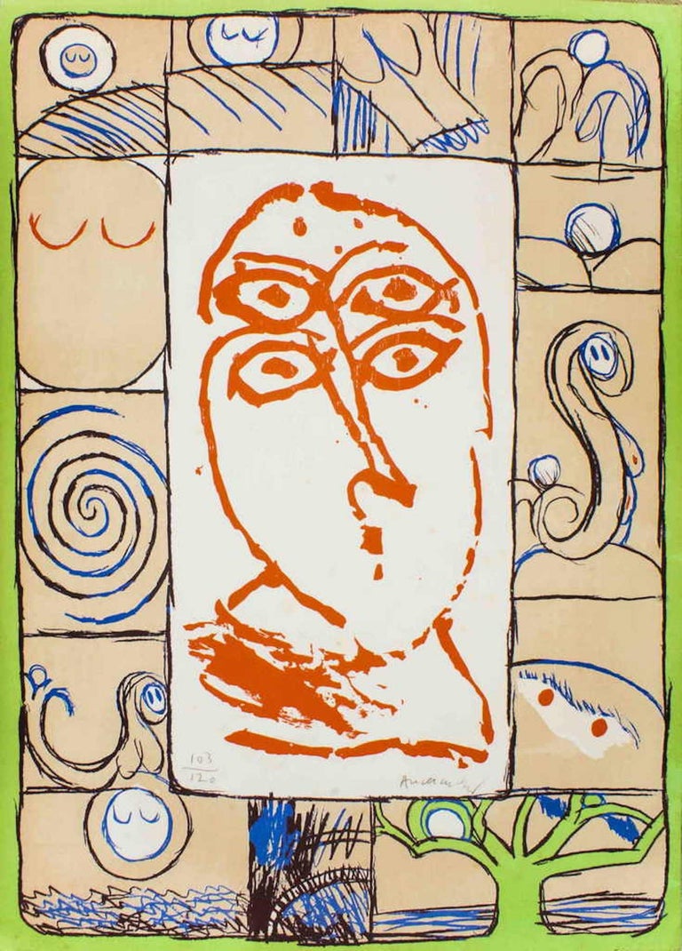 Pierre Alechinsky - Ophtalmologue - Original Lithograph by Pierre ...