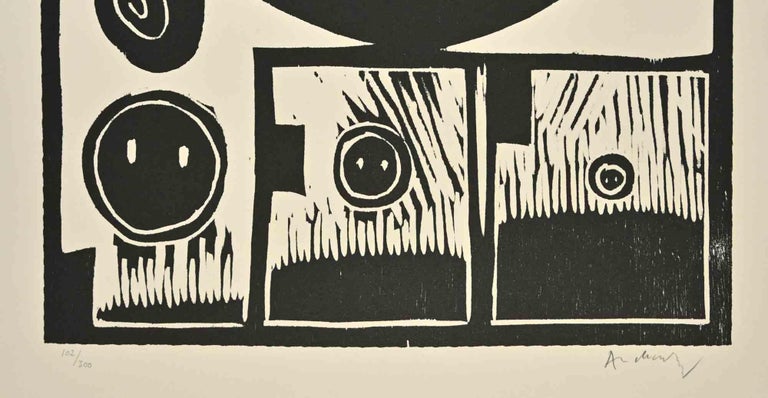 Pierre Alechinsky - Untitled - Woodcut by Pierre Alechinsky - 1970 For ...