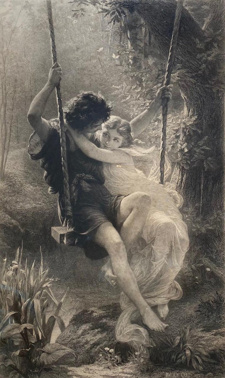 "Le printemps" engraving by Amédée and Eugène Varin For Sale at 1stDibs