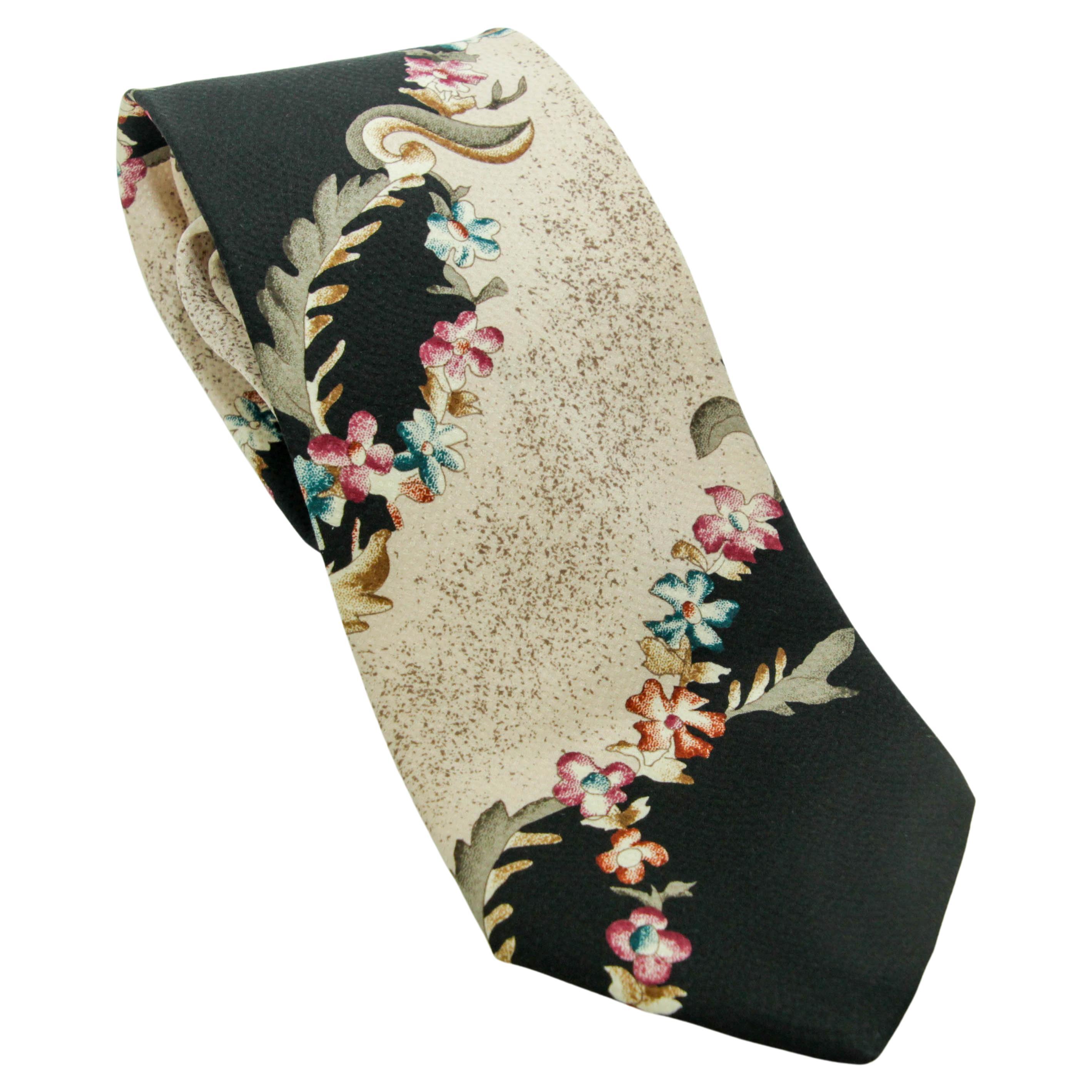 Pierre Balmain Paris France Luxury Silk Neck Tie 1980s For Sale at 1stDibs