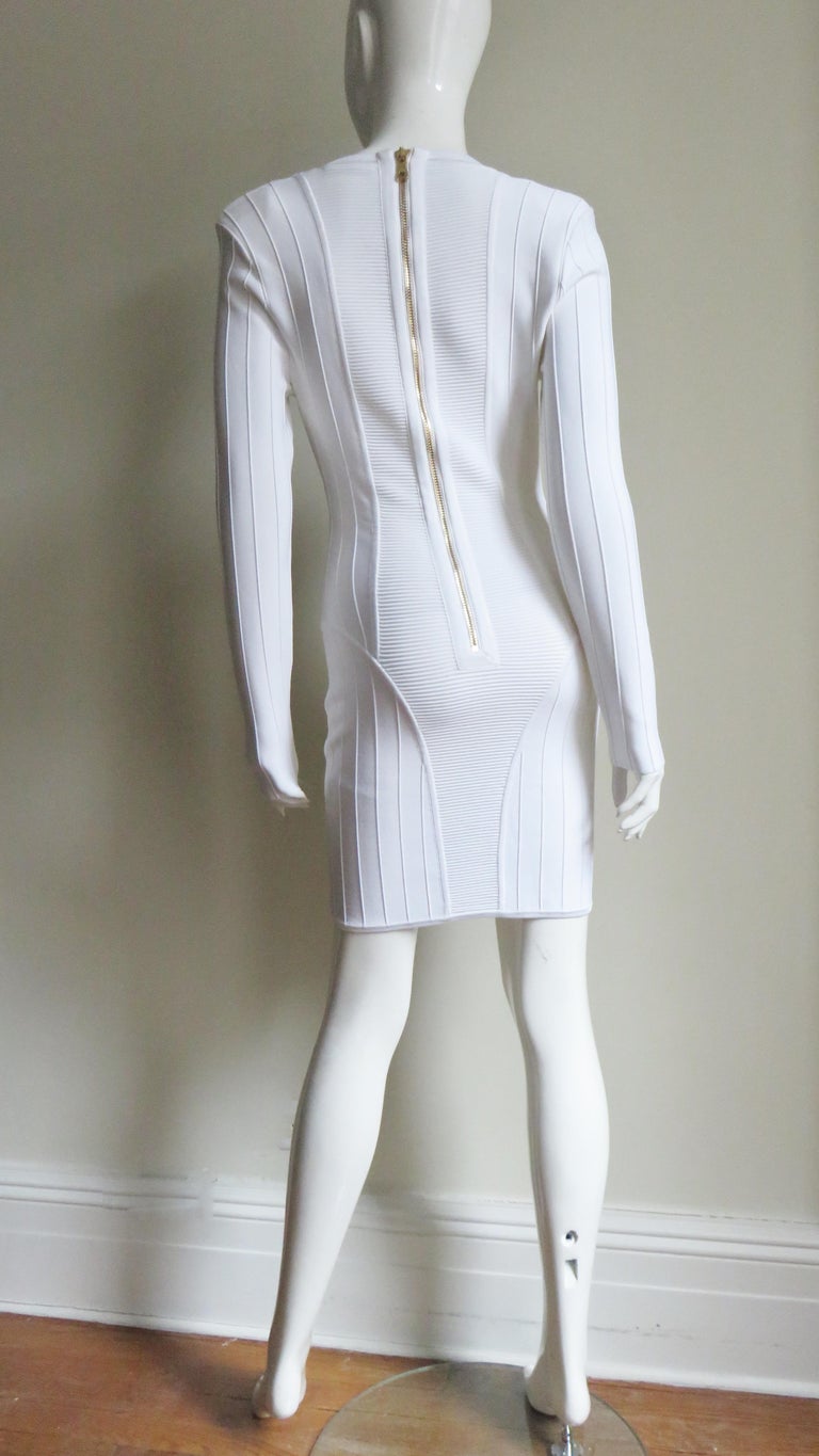 Pierre Balmain White Bodycon Dress For Sale at 1stDibs | white long ...