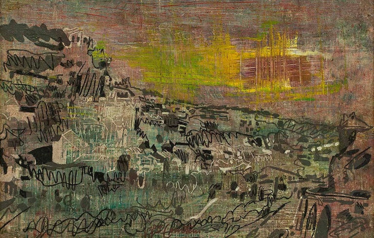 Pierre (Baron) Courtens - Rocamadour, Modernist Abstract Architectural ...
