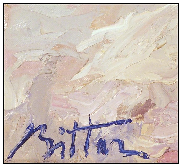 Pierre Bittar - Pierre Bittar Original Oil Painting Canvas Signed Large ...