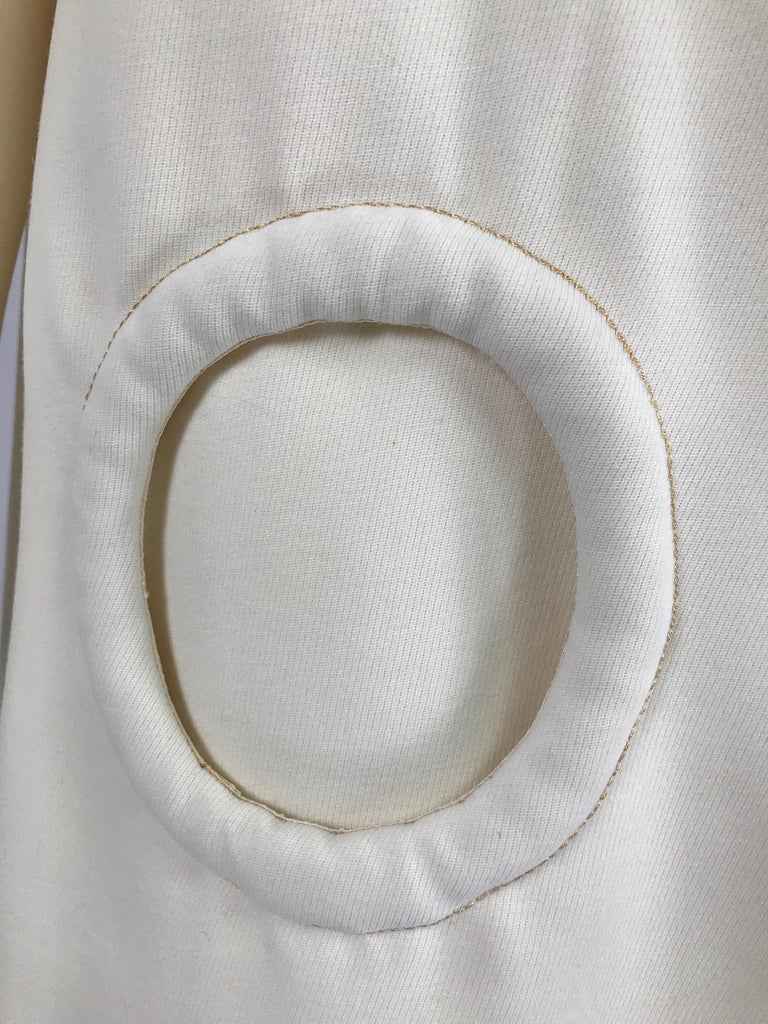 Pierre Cardin 1960s Off White Wool Coat with Metal Toggle Clasps Circle ...