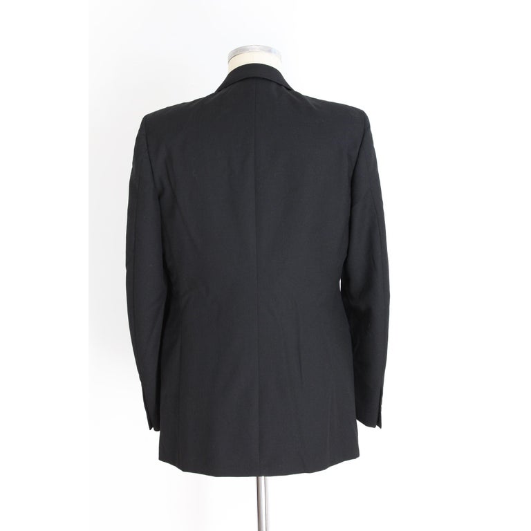 Pierre Cardin Black Cotton Evening Tuxedo Jacket For Sale at 1stDibs