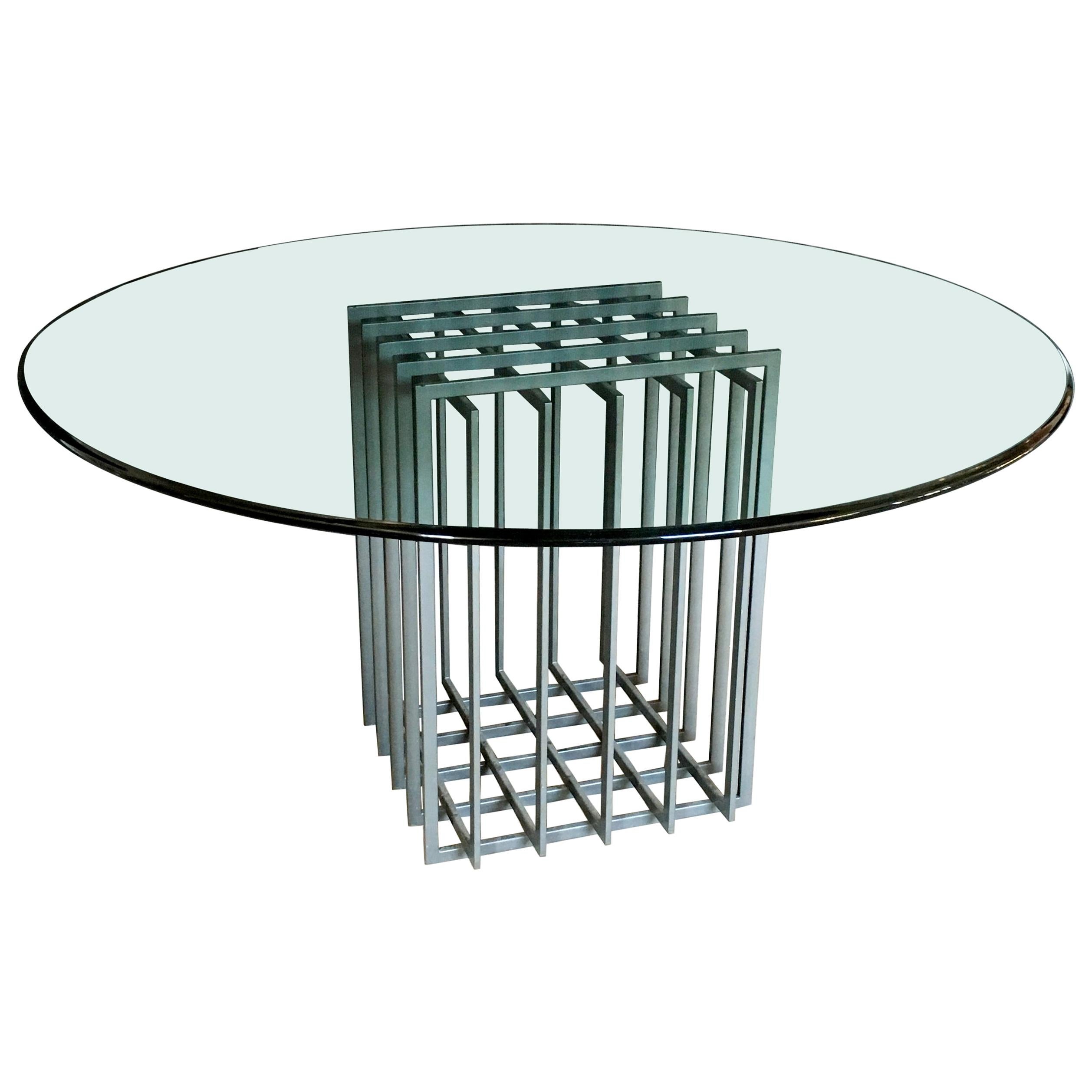 Pierre Cardin Grid "Cage" Dining Table at 1stDibs