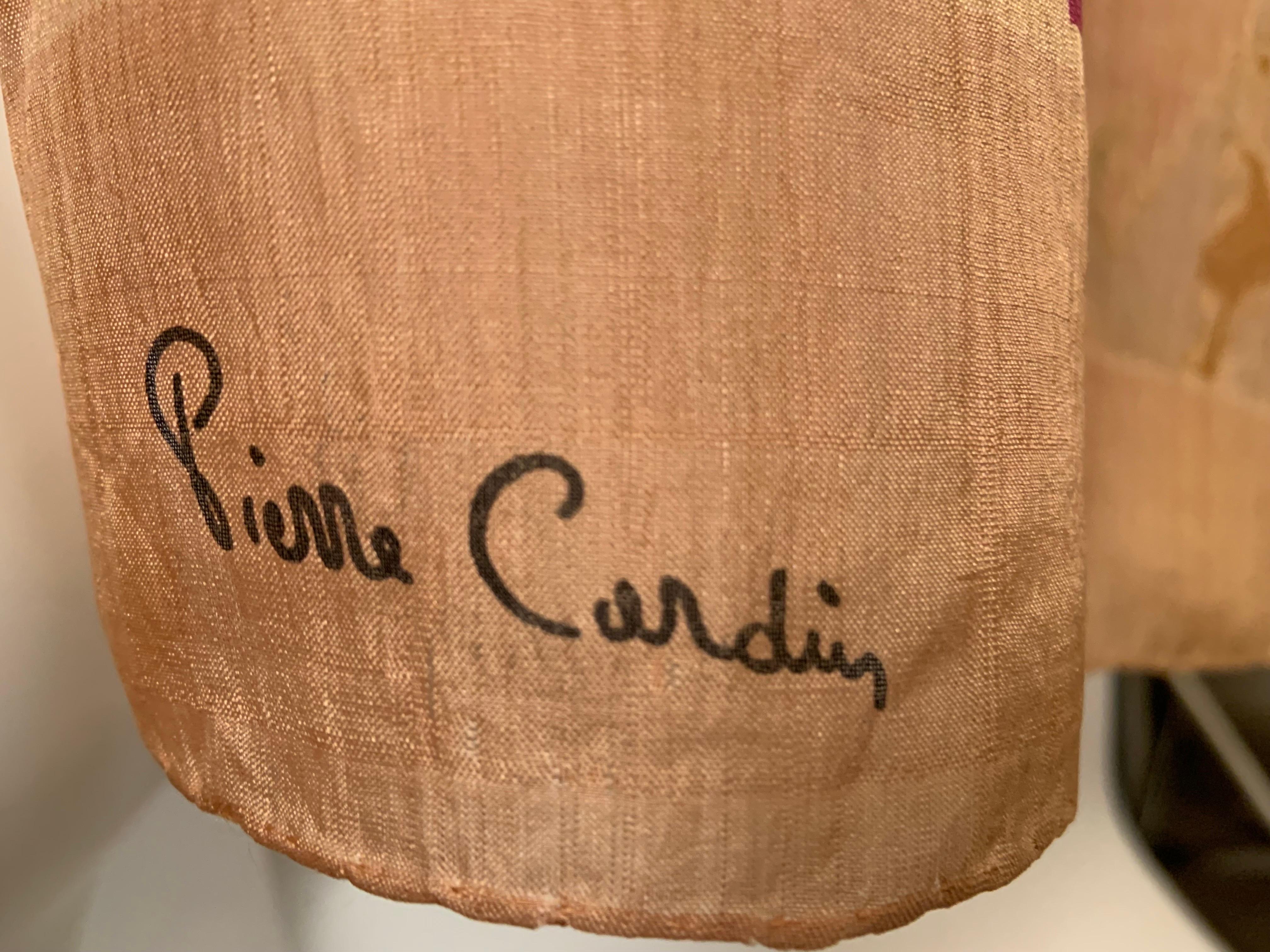 Pierre Cardin Ikat Inspired Rectangular Silk Shawl For Sale at 1stDibs