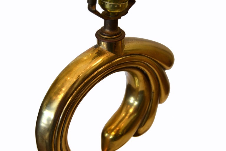 Pierre Cardin Manner Sculptural Brass Table Lamp Mid-Century Modern by ...
