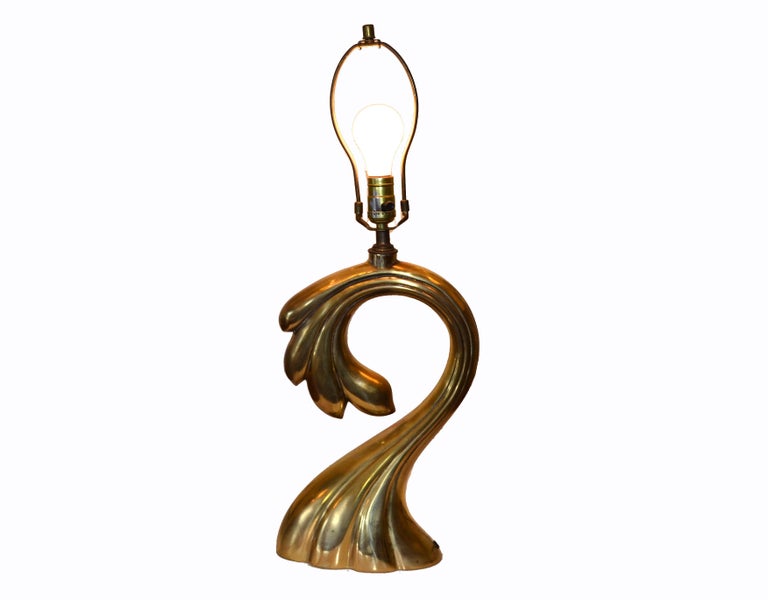 Pierre Cardin Manner Sculptural Brass Table Lamp Mid-Century Modern by ...